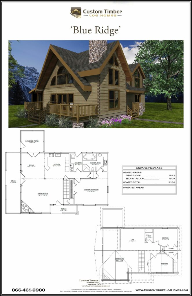 Blue Ridge Log Home - Log Home Builders & Log Cabin Kits
